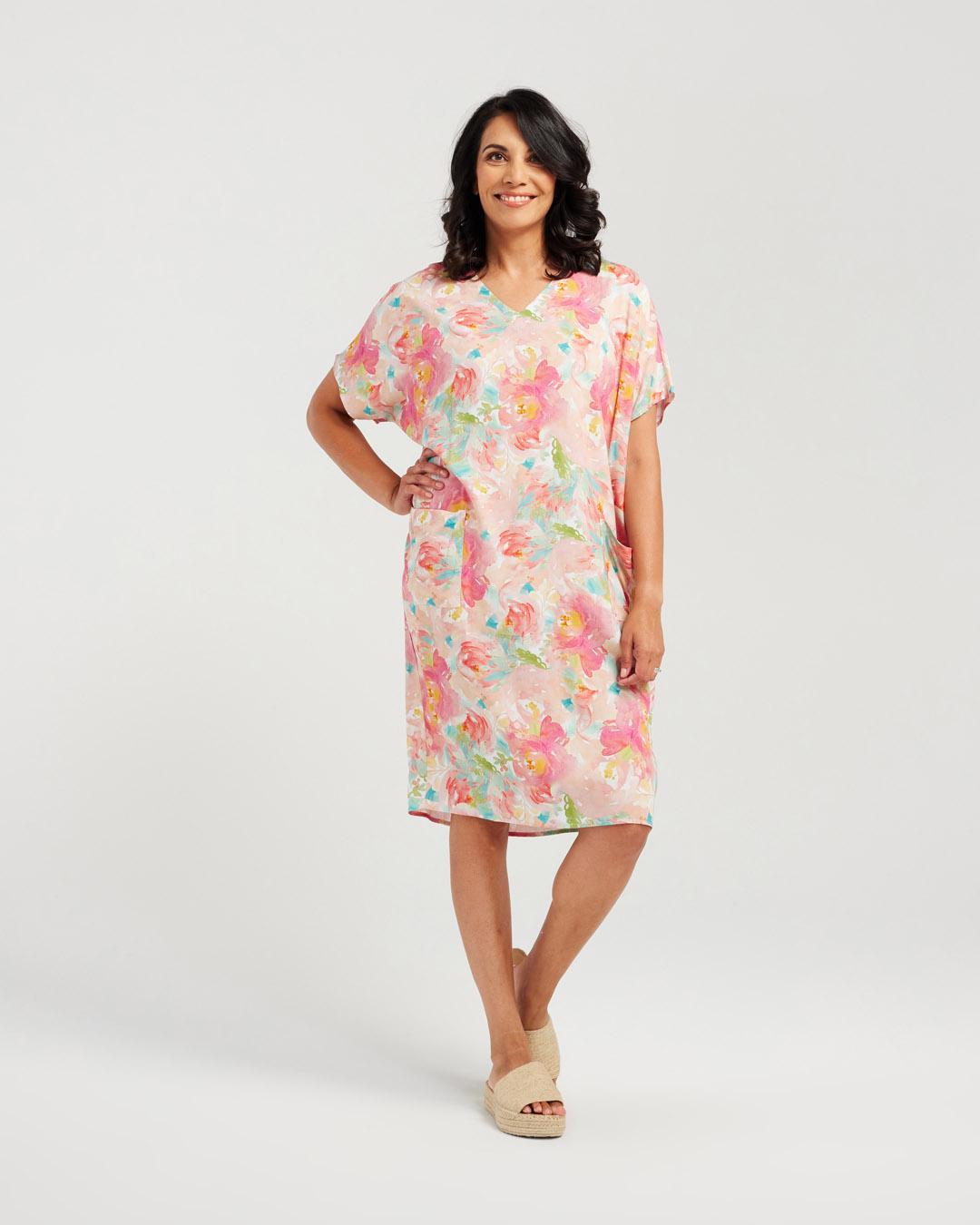 Pink Rose Wedge Dress – Blackstone Clothing