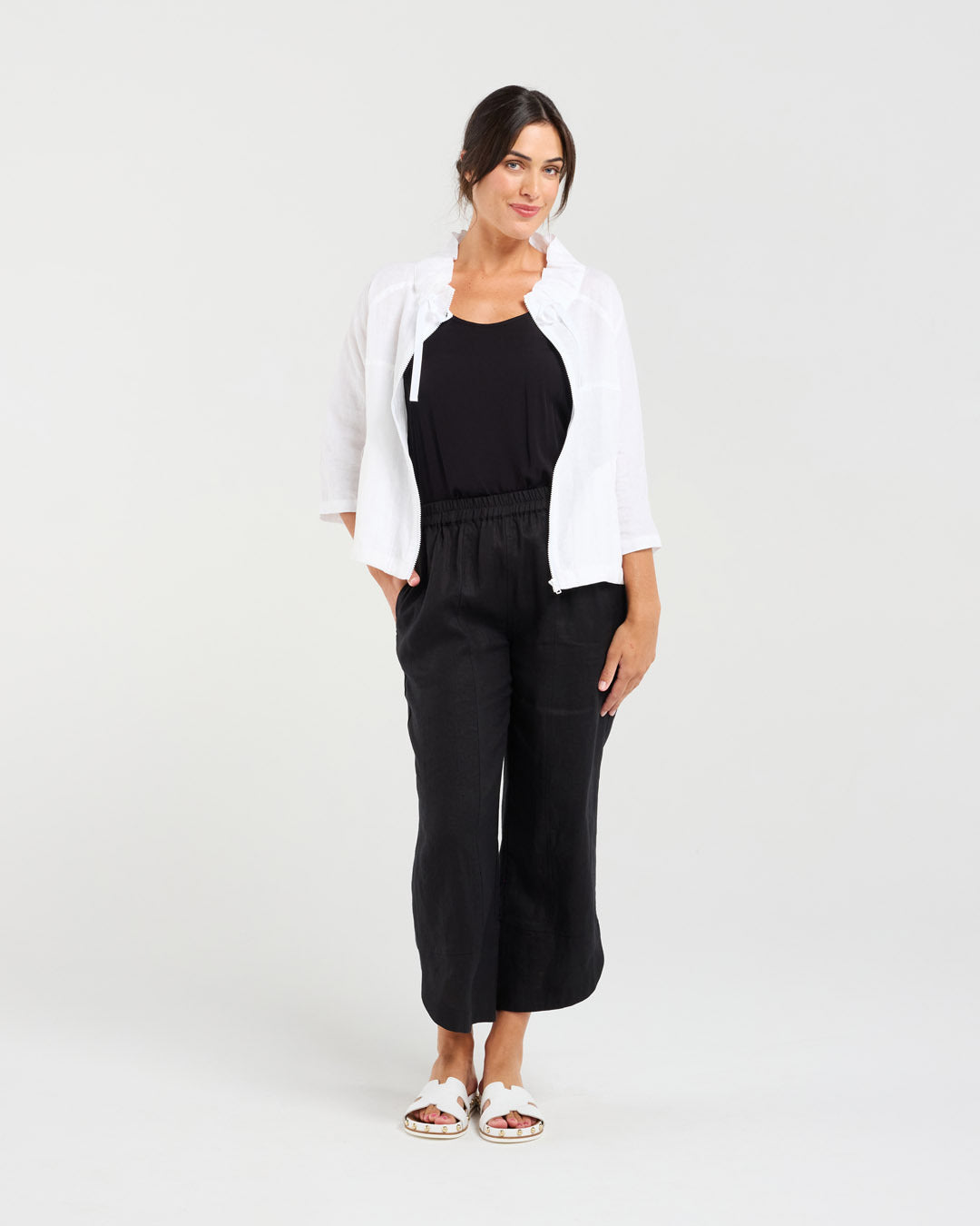 Victoria Zip Front Jacket - Plain zip – Blackstone Clothing